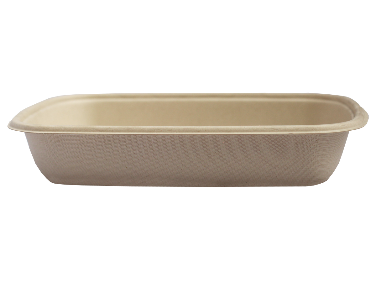 24oz LINED Rectangular Fiber Container – Simply Pak