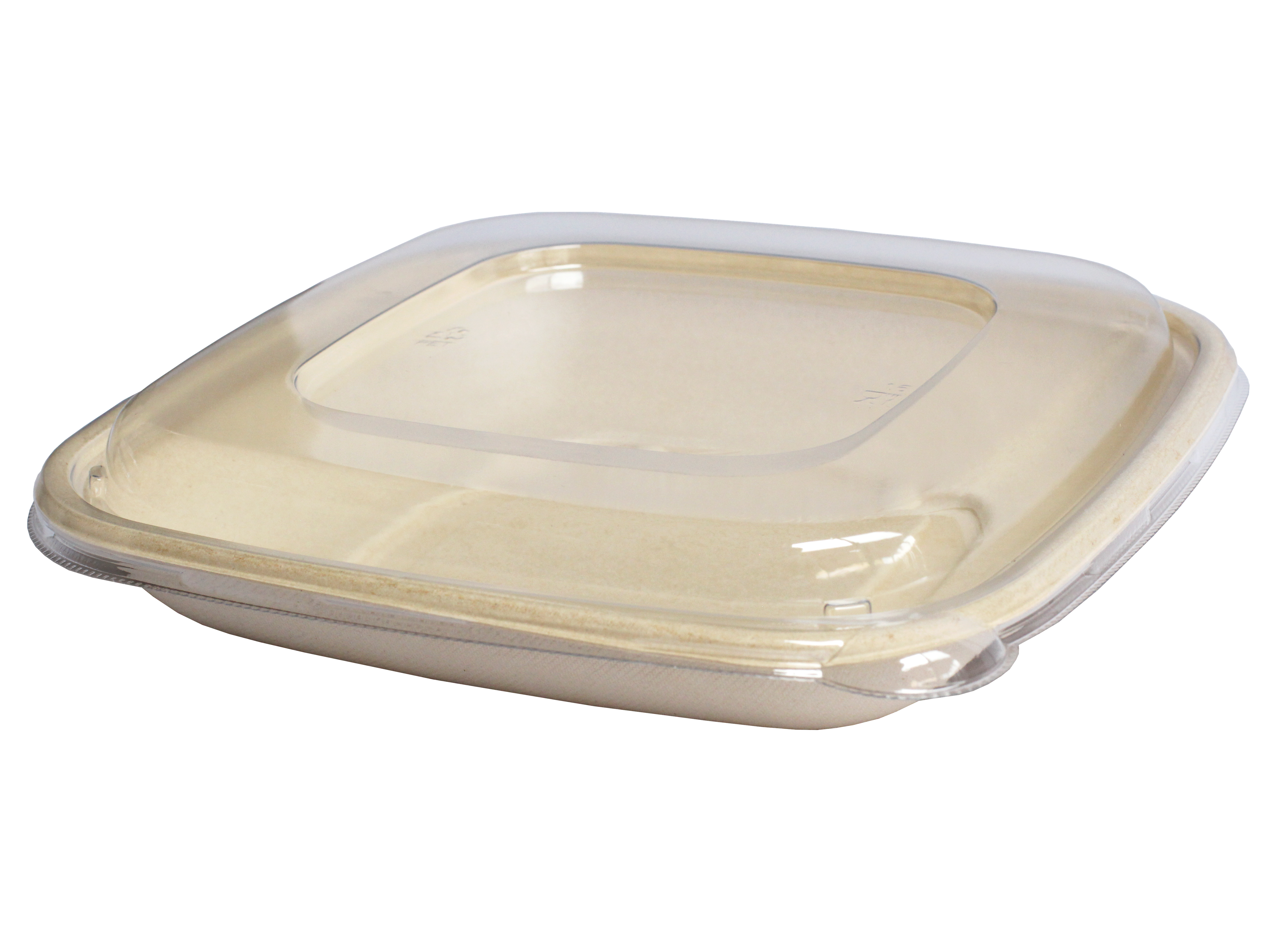 Clear Lid - 24/32/48oz Square Fiber Bowl – Simply Pak